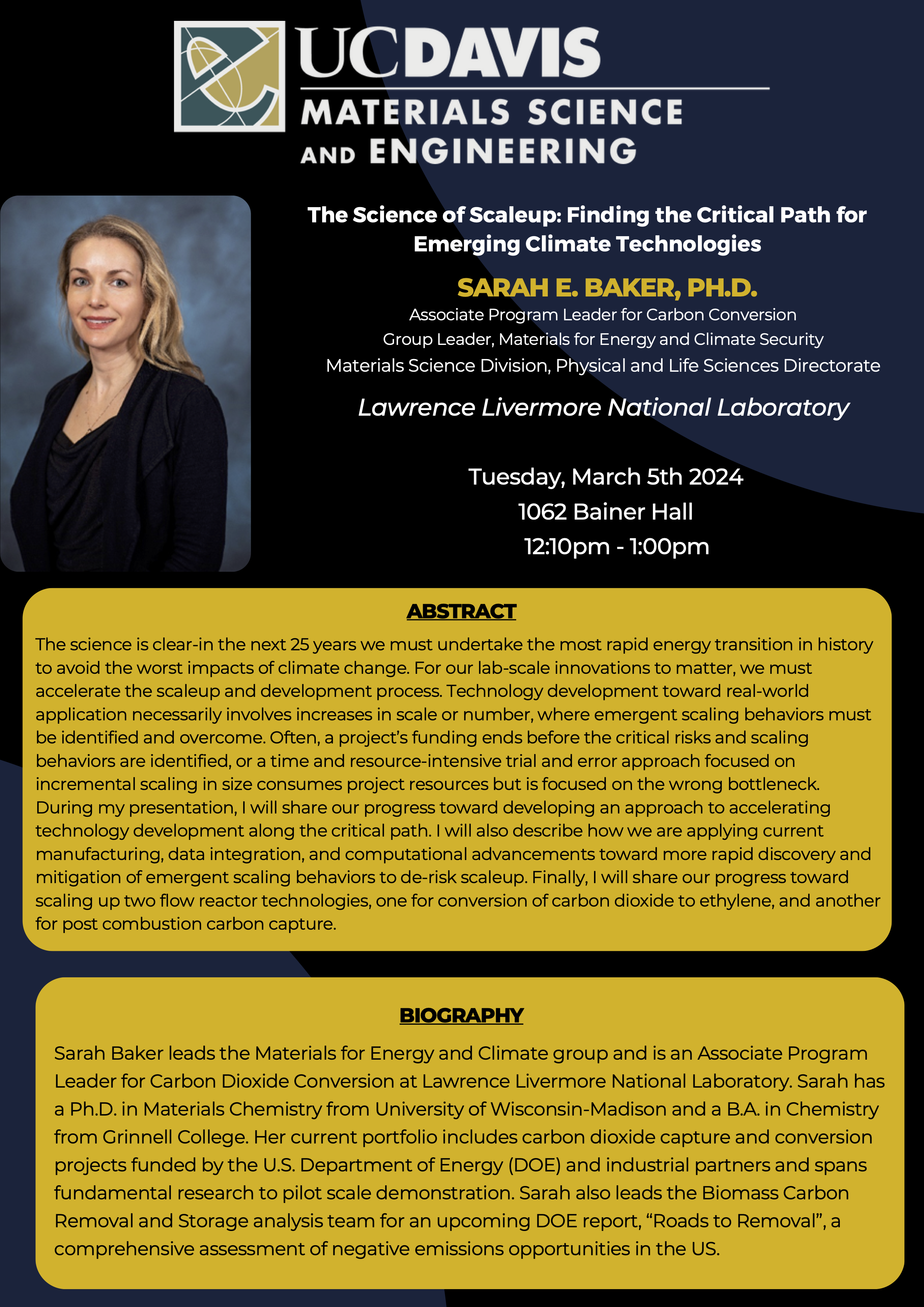 Materials Science and Engineering Weekly Seminar | College of Engineering