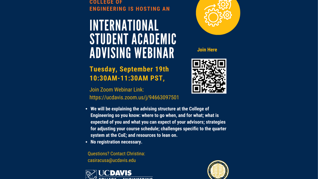 International Student Academic Advising Webinar | College of Engineering